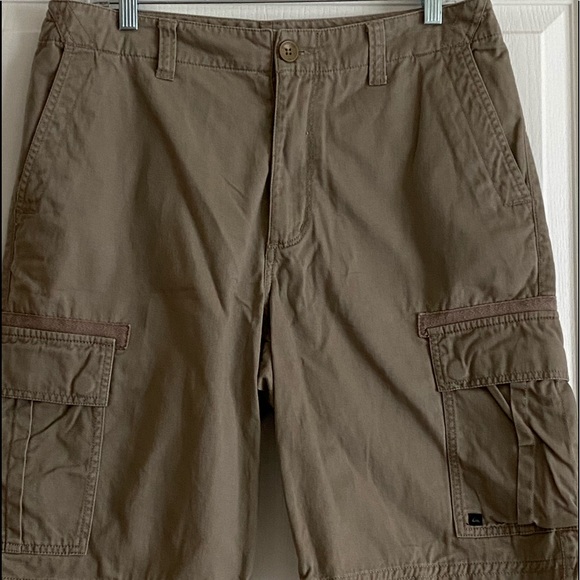 Quiksilver | Shorts | Quicksilver Beige Khaki Cargo Shorts Mens Size 3 ...